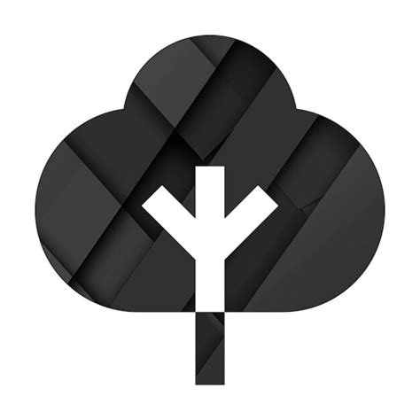 Premium Photo Image Icons Tree Deciduous Black Rectangle Background