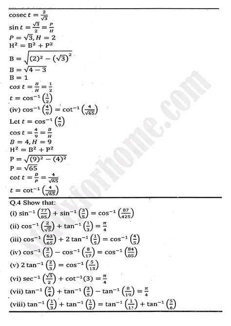 Exercise 12 4 Graphs Of Trigonometric Functions Mathematics 11th