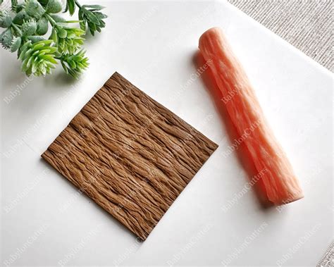 Tree Bark Clay Texture Roller Polymer Clay Texture Roller Resin Hand