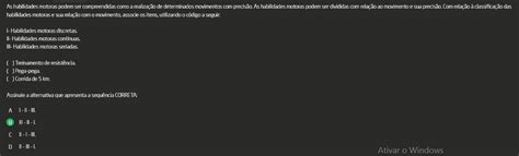 As Habilidades Motoras Podem Ser Compreendidas Como A Realiza O De