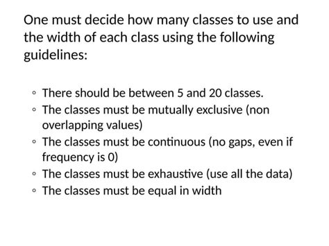 3 Frequency Distribution Biostatistics Wildlife Ppt