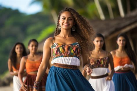 Premium Ai Image Young Costa Rican Dancers Perform In Traditional