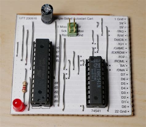 creating a commodore 64 cartridge on single sided stripboard hackaday