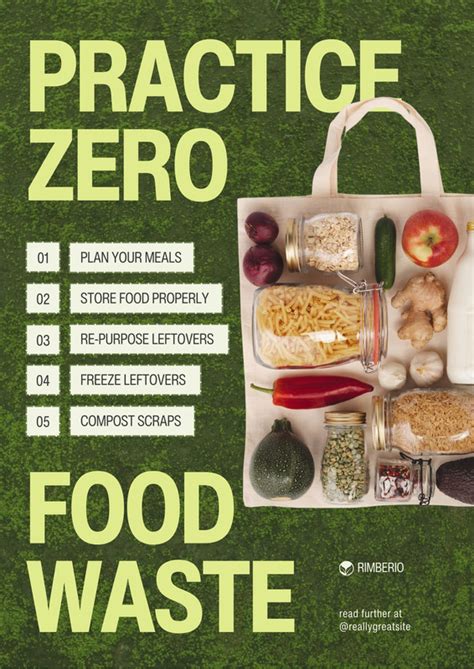 Free Food Waste Poster Templates To Edit And Print Canva
