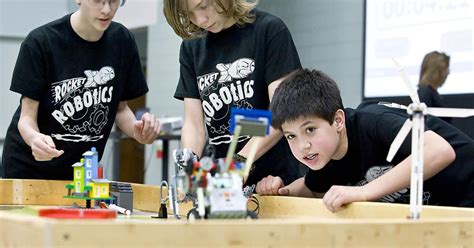 Students Learn Through Legos Robotics And Competition Education