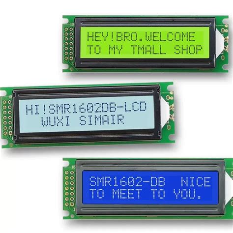 Lcd1602 1602 Lcd Module Blue Yellow Green Screen 16x2 Character Lcd