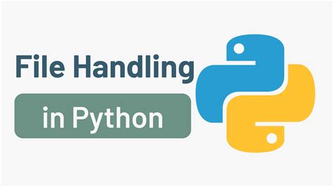 file handling in python reading and writing files