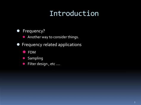 Ppt An Introduction To Time Frequency Analysis Powerpoint Presentation Id 1318443