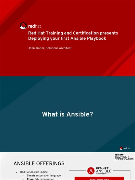 Deploying First Ansible Playbook Slides Pdf Pdf System