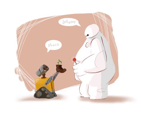Baymax And Wall E Big Hero 6 Fan Art 38389926 Fanpop