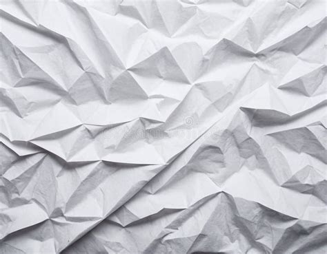 White Blank Crumpled Wrinkled Paper Sheet Texture Pattern Creative