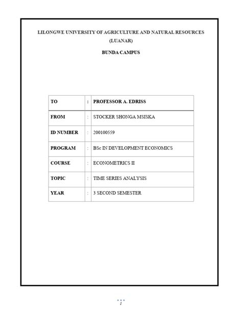 econometrics assignment pdf multicollinearity regression analysis