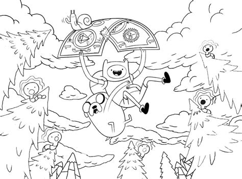 Coloriage Adventure Time Finn Et Jake Télécharger Et Imprimer Gratuit