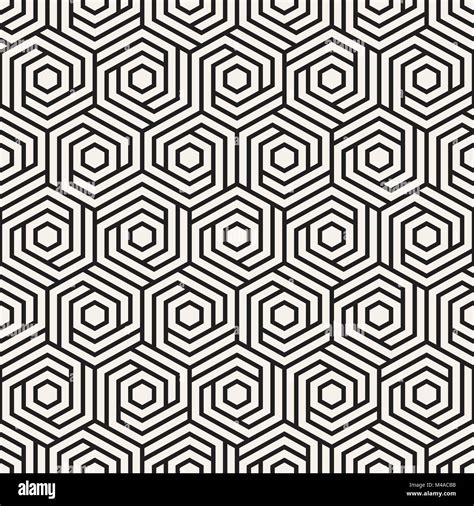 Vector Seamless Lattice Pattern Modern Stylish Texture With Monochrome