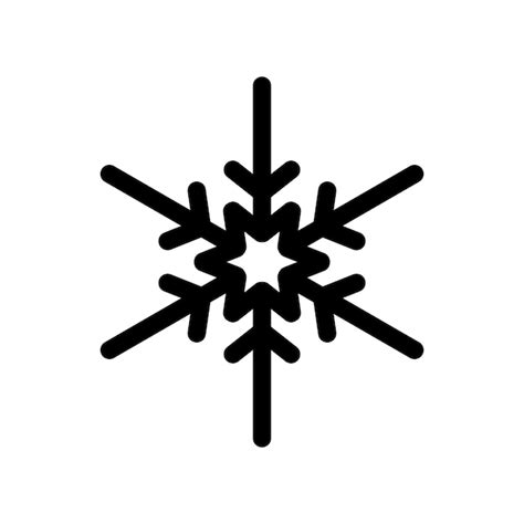 Premium Vector Snowflake Vector Icon