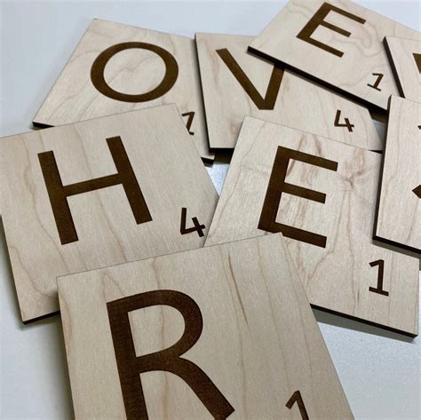 Scrabble Letters For Wall Decor Wall Letters Scrabble Wall Etsy