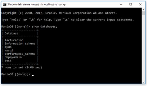 Comandos Básicos De Mysql Desde Consola Windows Blog De Tecnologia