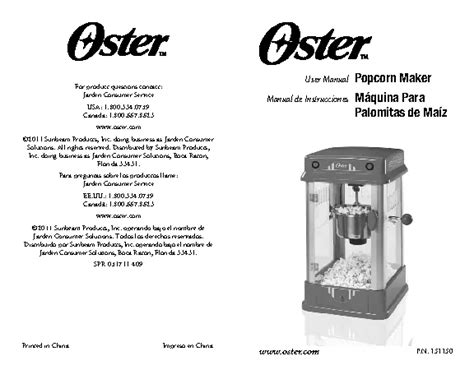 Oster Owners Manual Sample Pdfsimpli