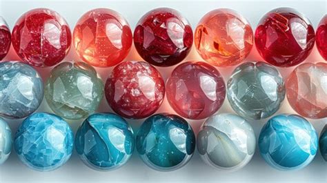 Collection Of Colorful Spheres Premium Ai Generated Image