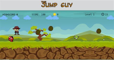 The Jump Guy Game In Javascript Free Source Code Sourcecodester