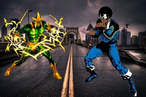 Black Lightning vs Electro by Dreddzilla on DeviantArt