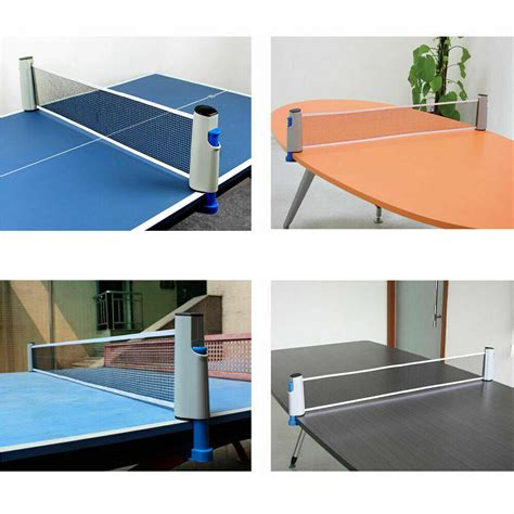 Instant Table Tennis Kit Ping Pong Set Retractable Net Rack 2 Bats