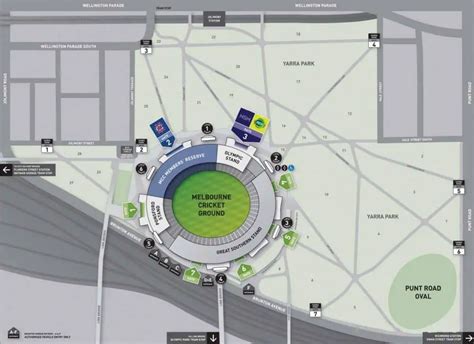 Melbourne Cricket Ground Seating Map With Rows Parking 57 Off