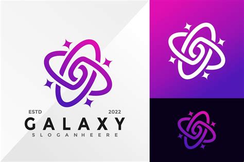Galaxy Satellite Logo Design Vector Illustration Template 6224824