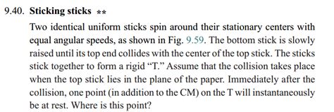 940 Sticking Sticks Two Identical Uniform Sticks