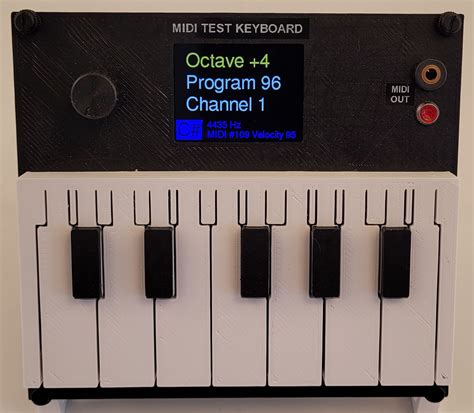 eurorack velocity sensitive midi test keyboard r synthdiy