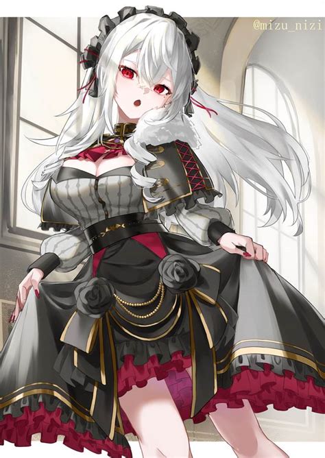 彩虹社 萨妮娅 胸部 娘化图片 尺寸2508x3541 BoBoPic