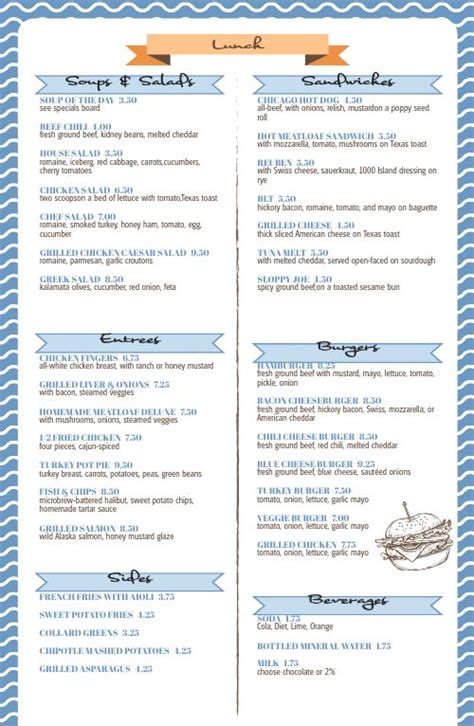 Example Tabloid Menu Design Template By Musthavemenus