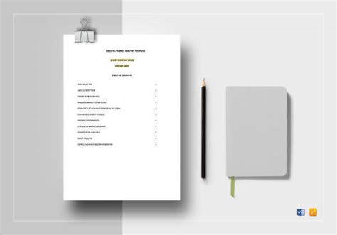 Free 18 Sample Market Analysis Templates In Pdf Excel Ms Word