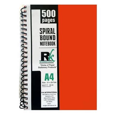 Paper Cover Glue Bound A4 Size College Notebook A3 At ₹ 1000 Piece In