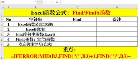 excel函数公式：功能强大的文本函数find findb 知乎