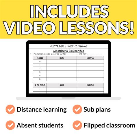 Intro To Adding And Subtracting Polynomials Notes And Worksheets For Algebra 1 Lindsay Bowden