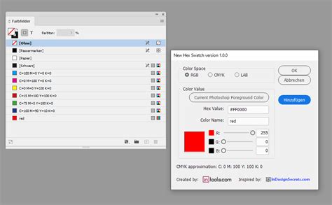 Script Create The New Rgb Swatch From Hex Value Adobe Support