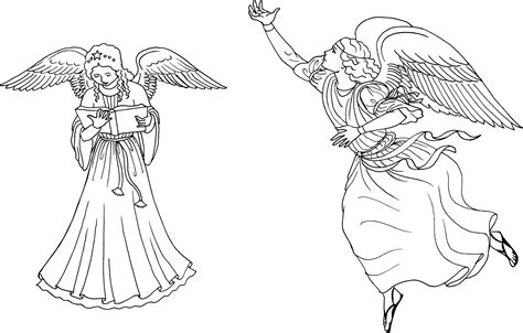 Angels Line Drawing At Getdrawings Free Download