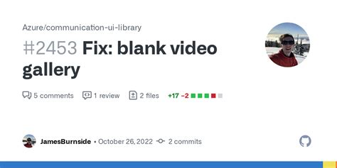 Fix Blank Video Gallery By Jamesburnside Pull Request Azure Communication Ui Library