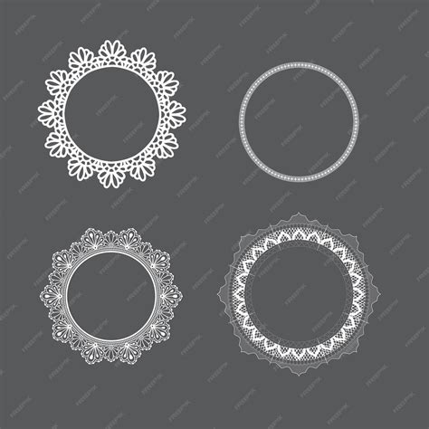 Premium Vector Set Of Arch And Double Arc Rectangle And Square Oval And Circle Frames With
