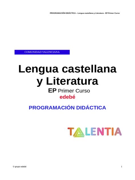 Programacion De Ejemplo Pdf Educación Primaria Aprendizaje