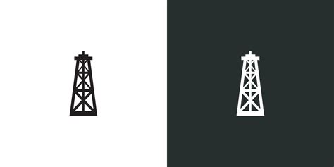 Oil Vector Icon Oil Well Vector Icon 9942525 Vector Art At Vecteezy