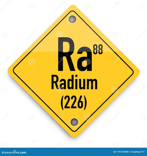 Radioactive Periodic Elements Radium Corporative Business Concep