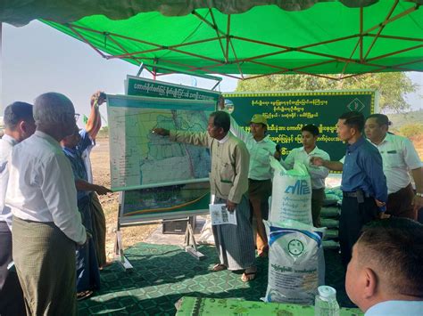 မွန်ပြည်နယ်ဝန်ကြီးချုပ်ဦးအောင်ကြည်သိန်း ၂ဝ၂၃ ၂ဝ၂၄ ခုနှစ်၊ နွေစပါးသီးနှံအား ကောက်စိုက်စက်၊ မ