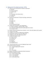 CCNA Network Fundamentals And IP Connectivity Study Guide Course Hero