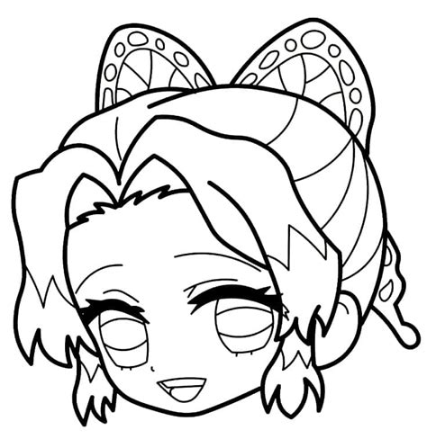 Shinobu Coloring Coloring Pages