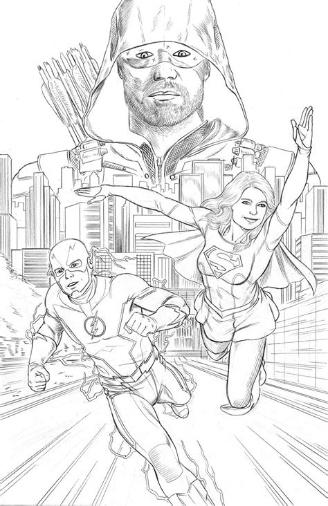 Cw Arrow Coloring Pages