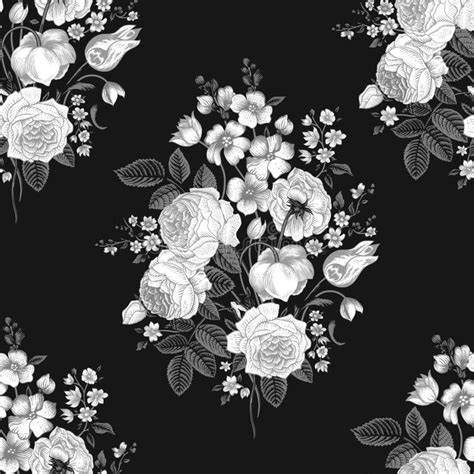Vegetation Black White Pattern Stock Illustrations 4438 Vegetation