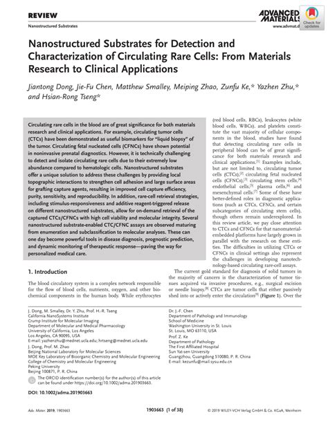 PDF Nanostructured Substrates For Detection And Characterization Of