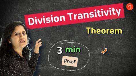 Proof Of Division Transitivity Theorem If A Divides B And B Divides C